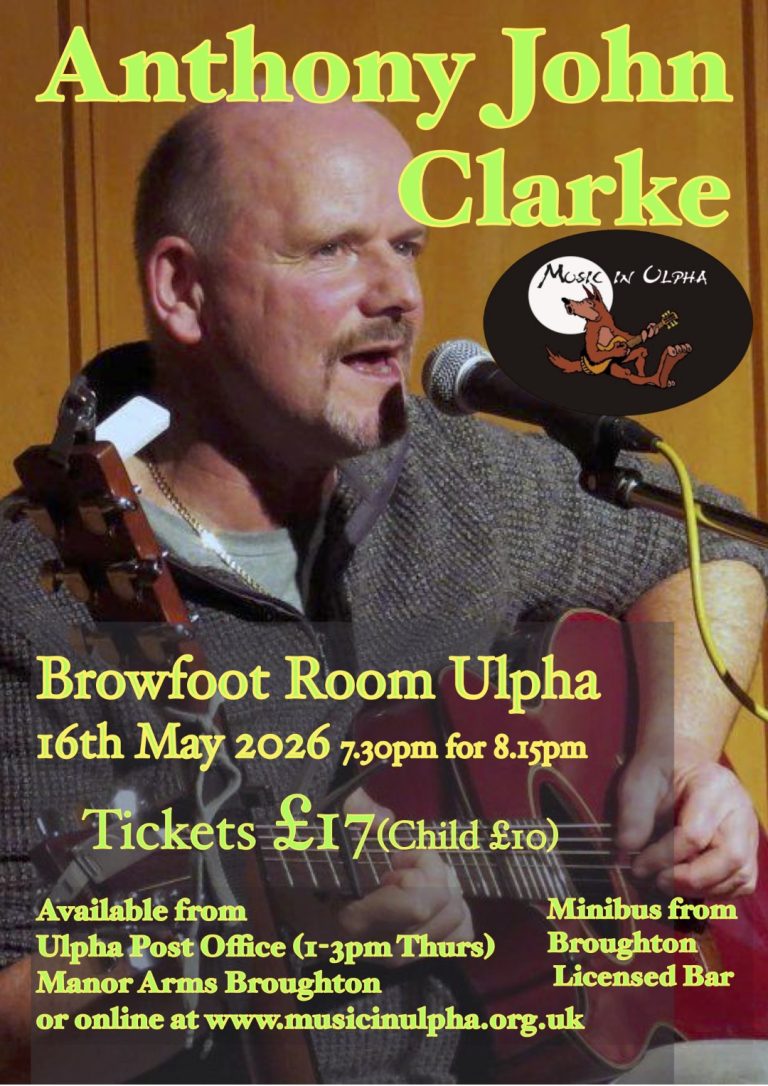 Anthony John Clarke (16 May 2026) – Music in Ulpha